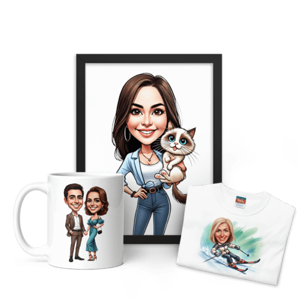 Personalized Caricature Gifts Online - 100% Customized Gifts