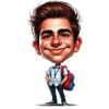 Student Caricature Drawing - 100% Personalized Gifts for Students